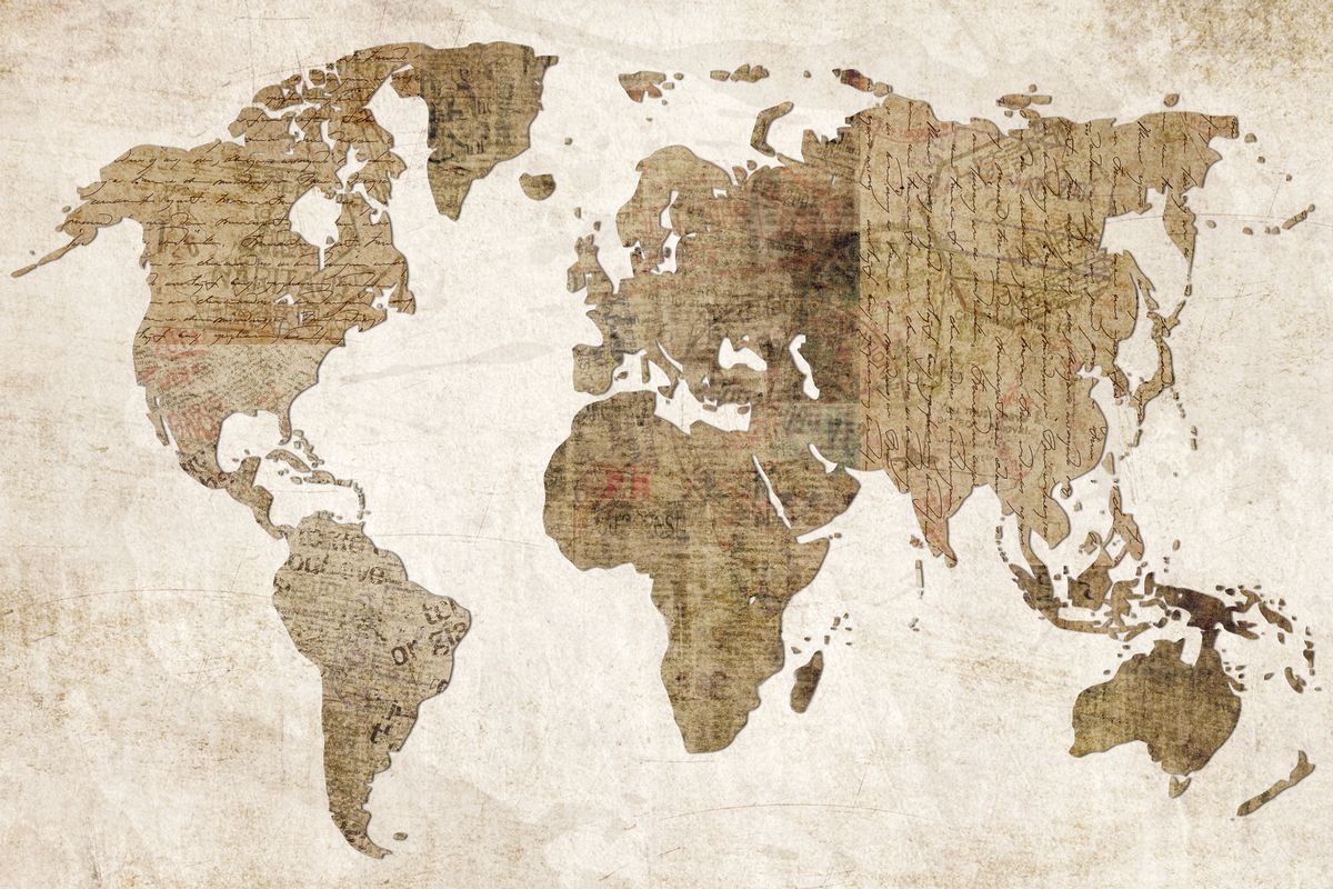 Love Letters World Map – Pineapple Licensing