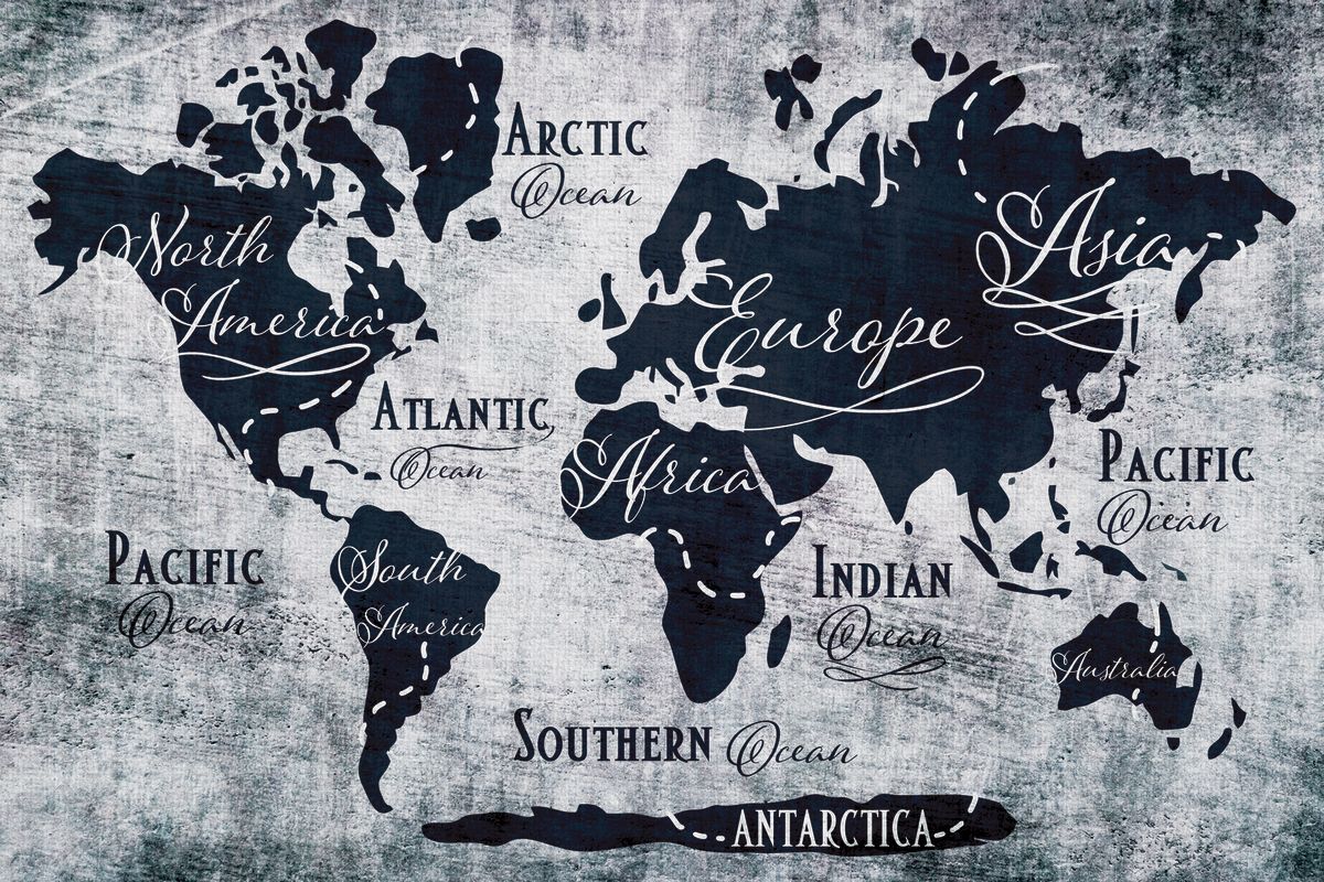 Grunge Calligraphy Word Map – Pineapple Licensing