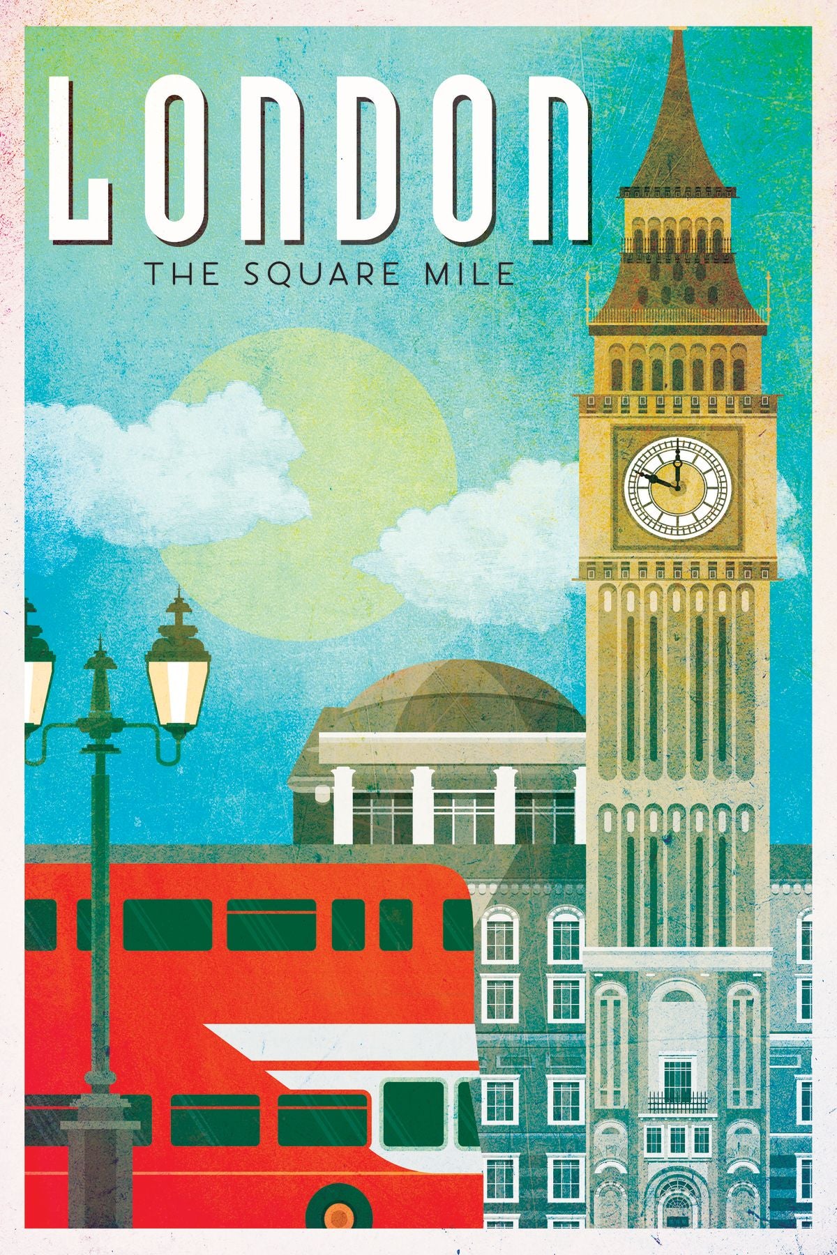 Big Ben London Tourism Vintage Poster – Pineapple Licensing