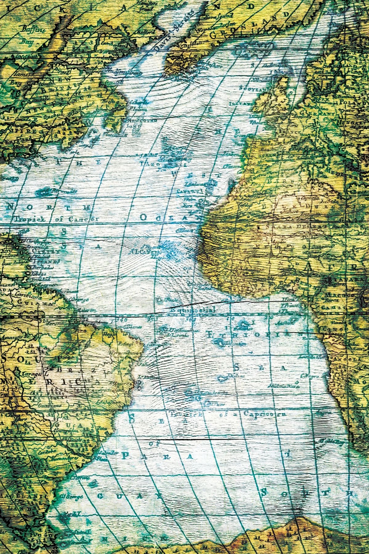 Atlantic Ocean Map – Pineapple Licensing