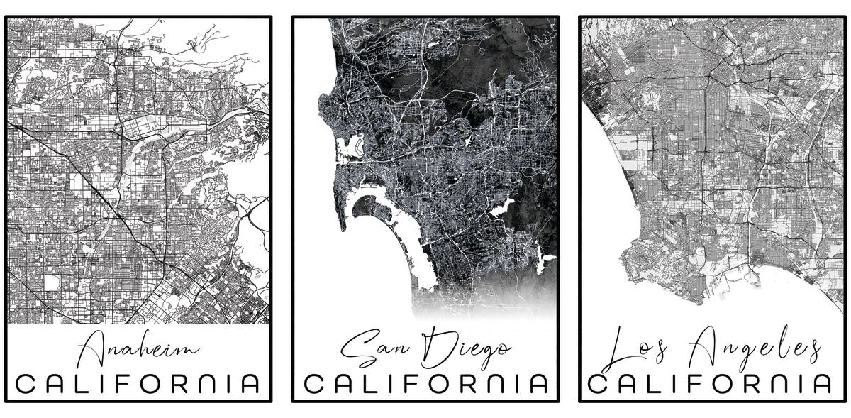 California US City Maps – Pineapple Licensing