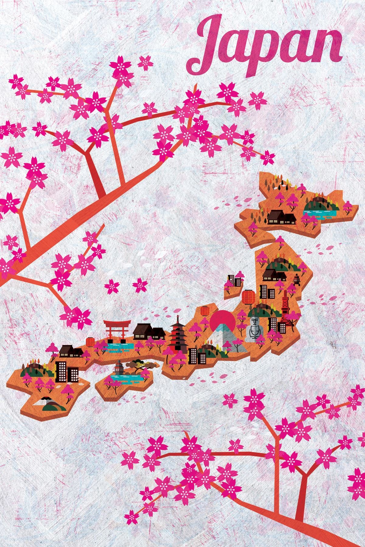 Japan Sakura Map – Pineapple Licensing