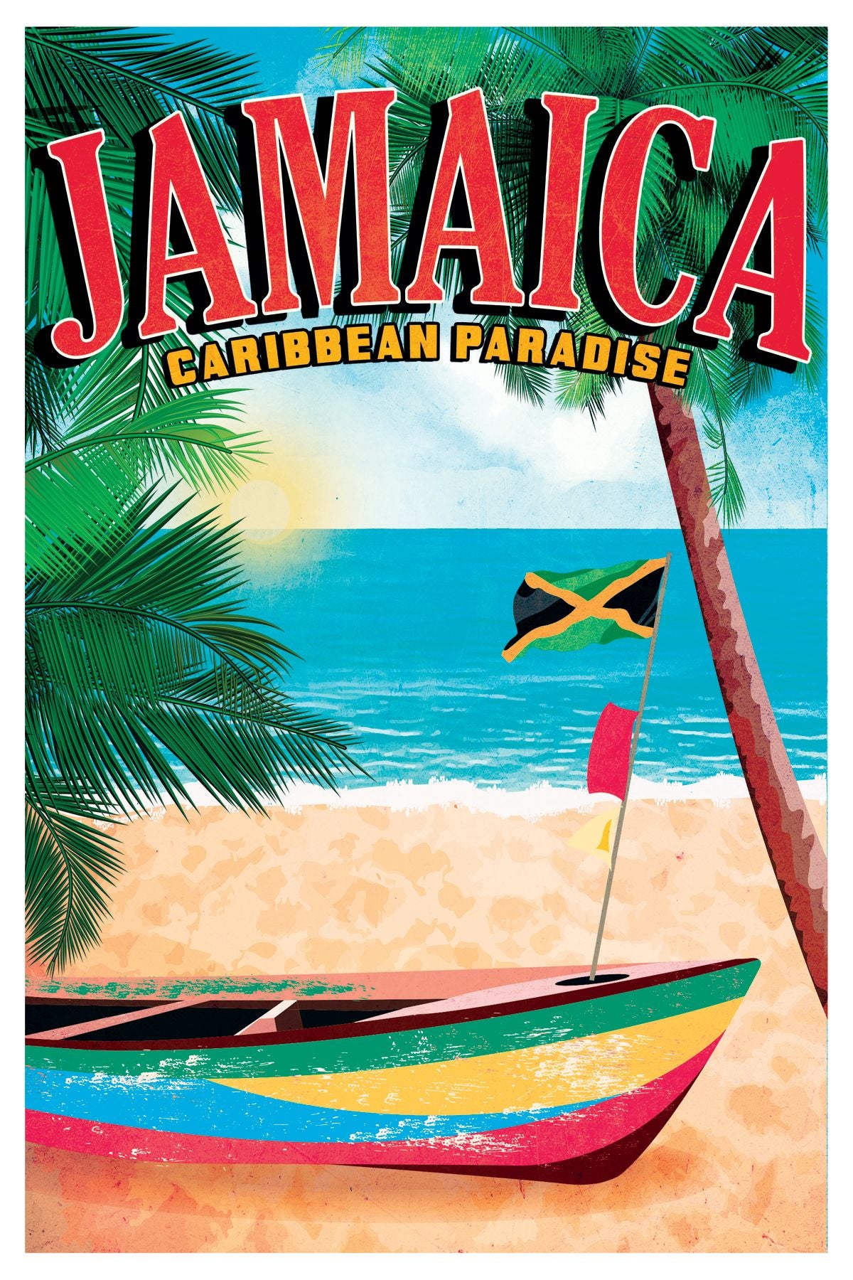 Jamaica Tourism Vintage Poster – Pineapple Licensing