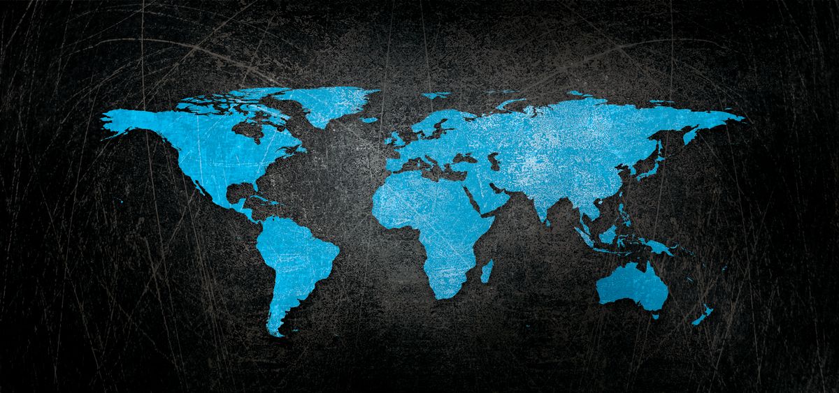 Aged World Map XXI – Pineapple Licensing