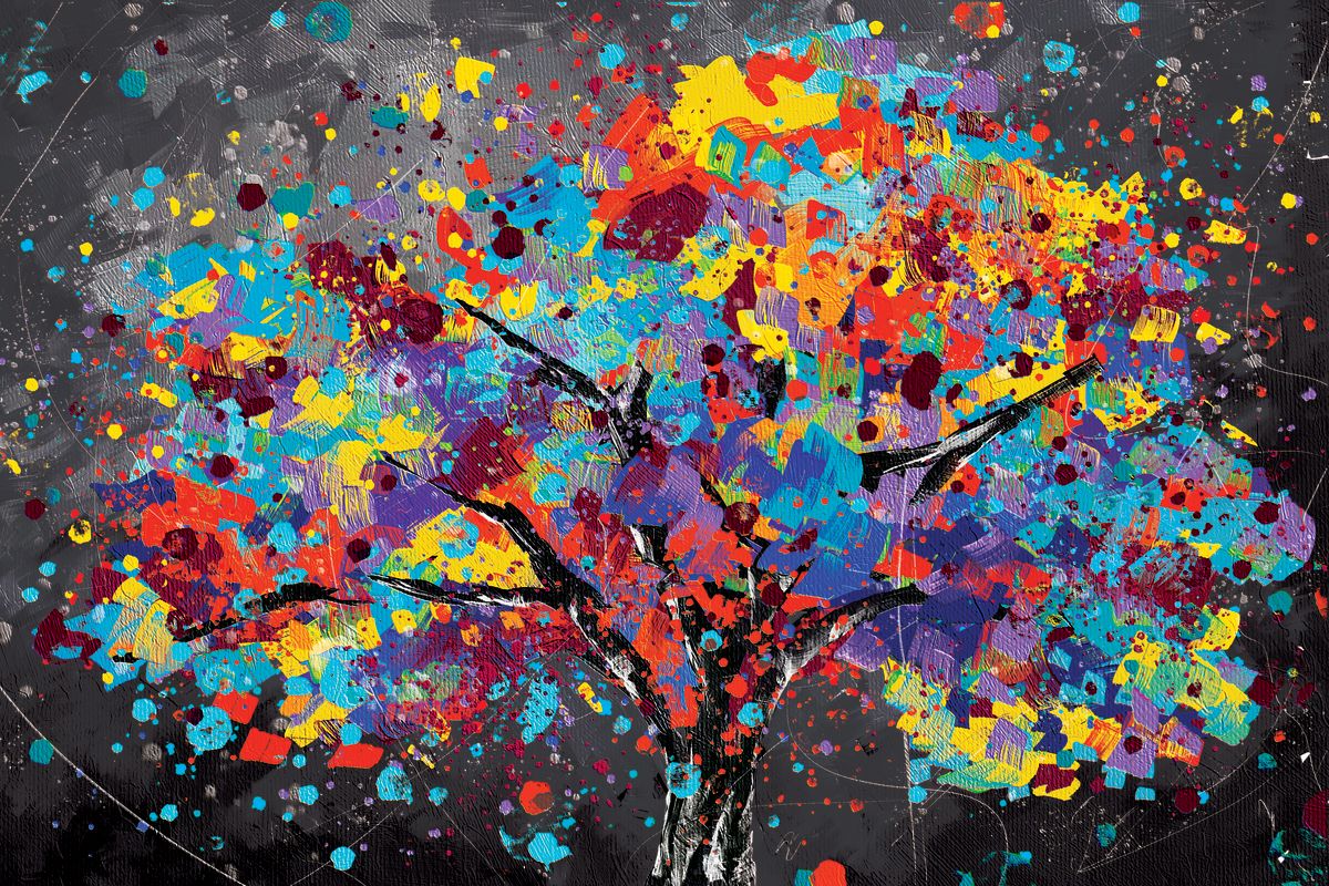 Brilliant Tree Color Splash Paint – Pineapple Licensing