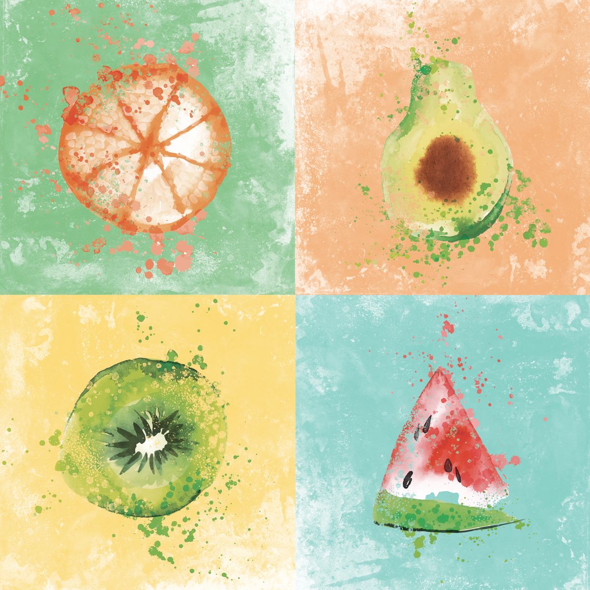 Paint Splash Fruits – Pineapple Licensing