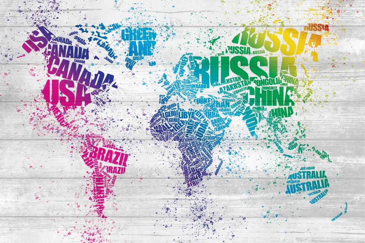 Country Names World Map – Pineapple Licensing