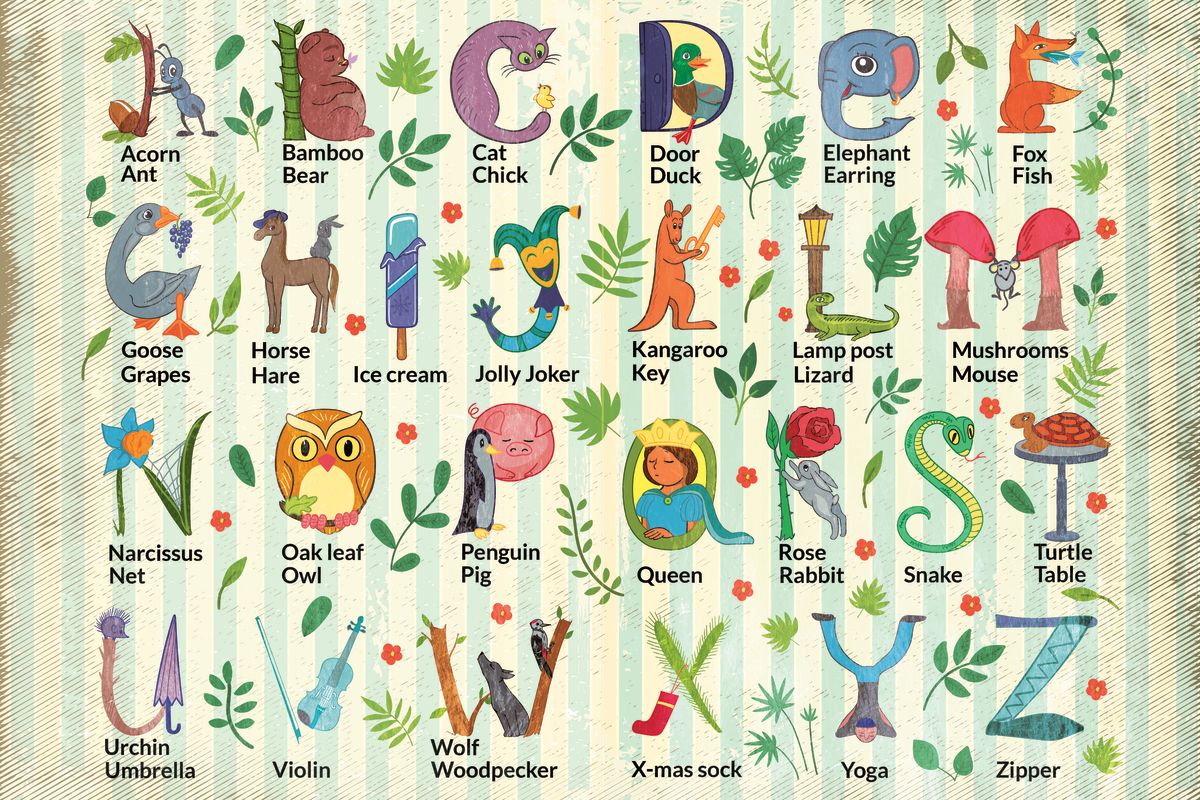 Learning Alphabet Kids' Chart – Pineapple Licensing