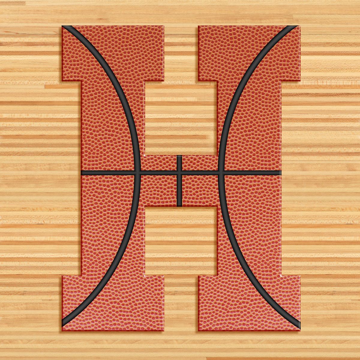 Basketball H Alphabet – Pineapple Licensing