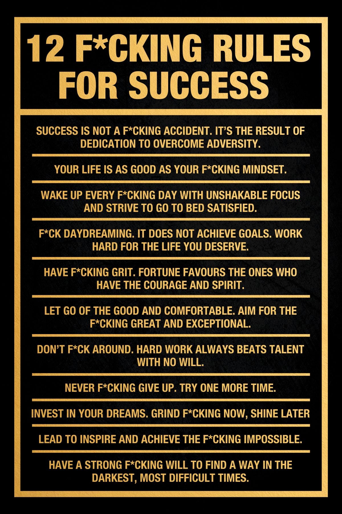 12 Rules For Success – Pineapple Licensing