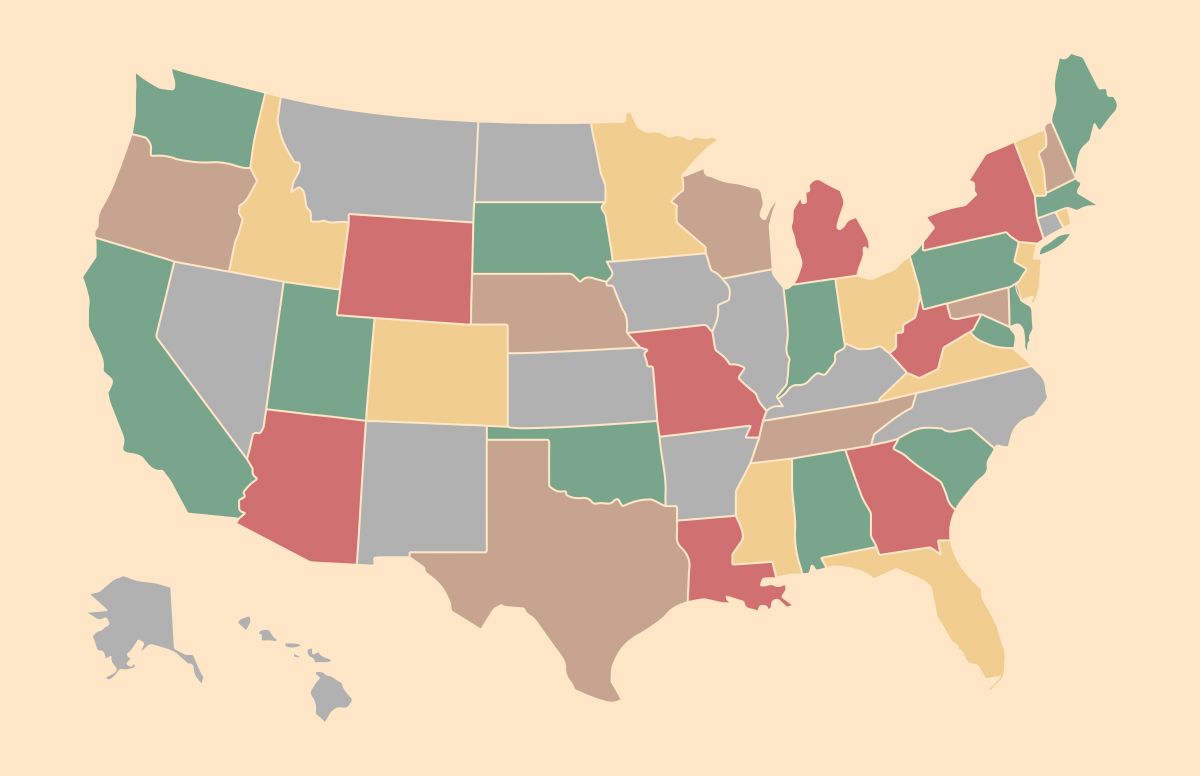 Minimal USA Map – Pineapple Licensing