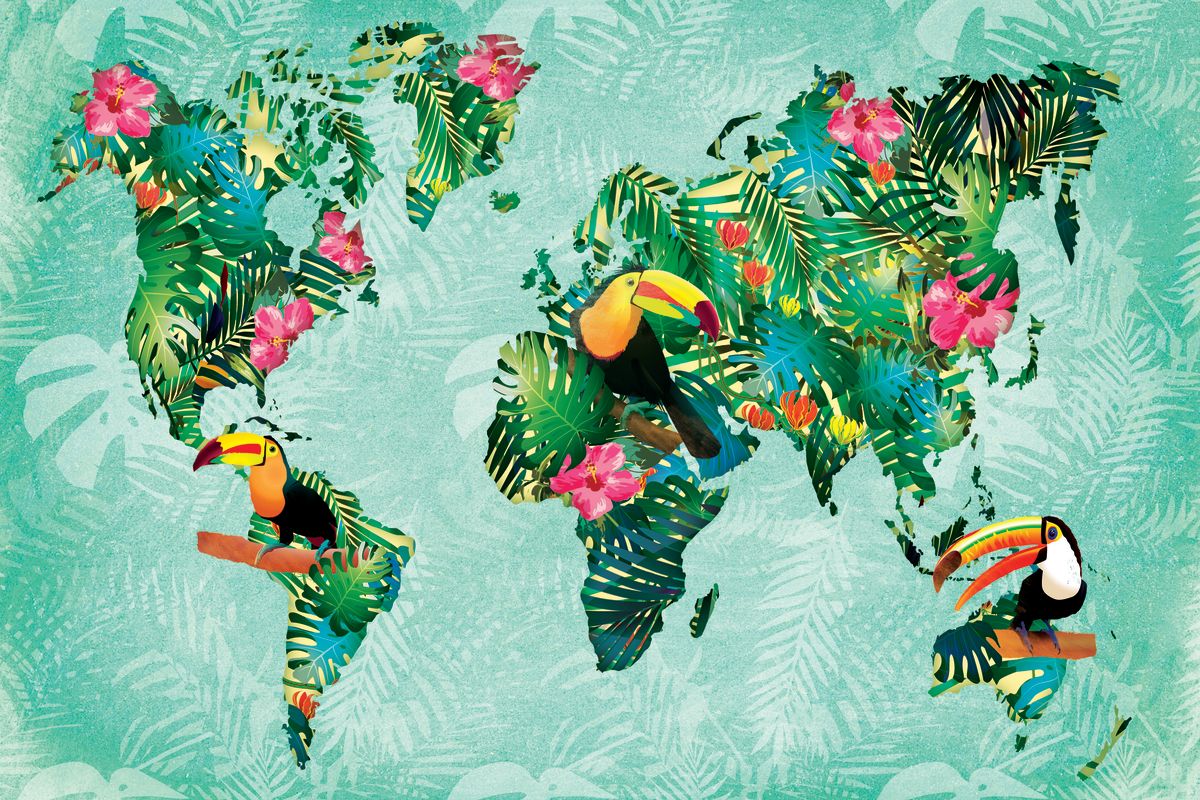 Toucan World Map – Pineapple Licensing