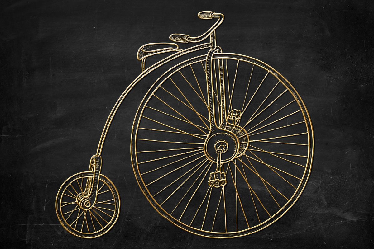 Penny Farthing Bicycle Illustration – Pineapple Licensing