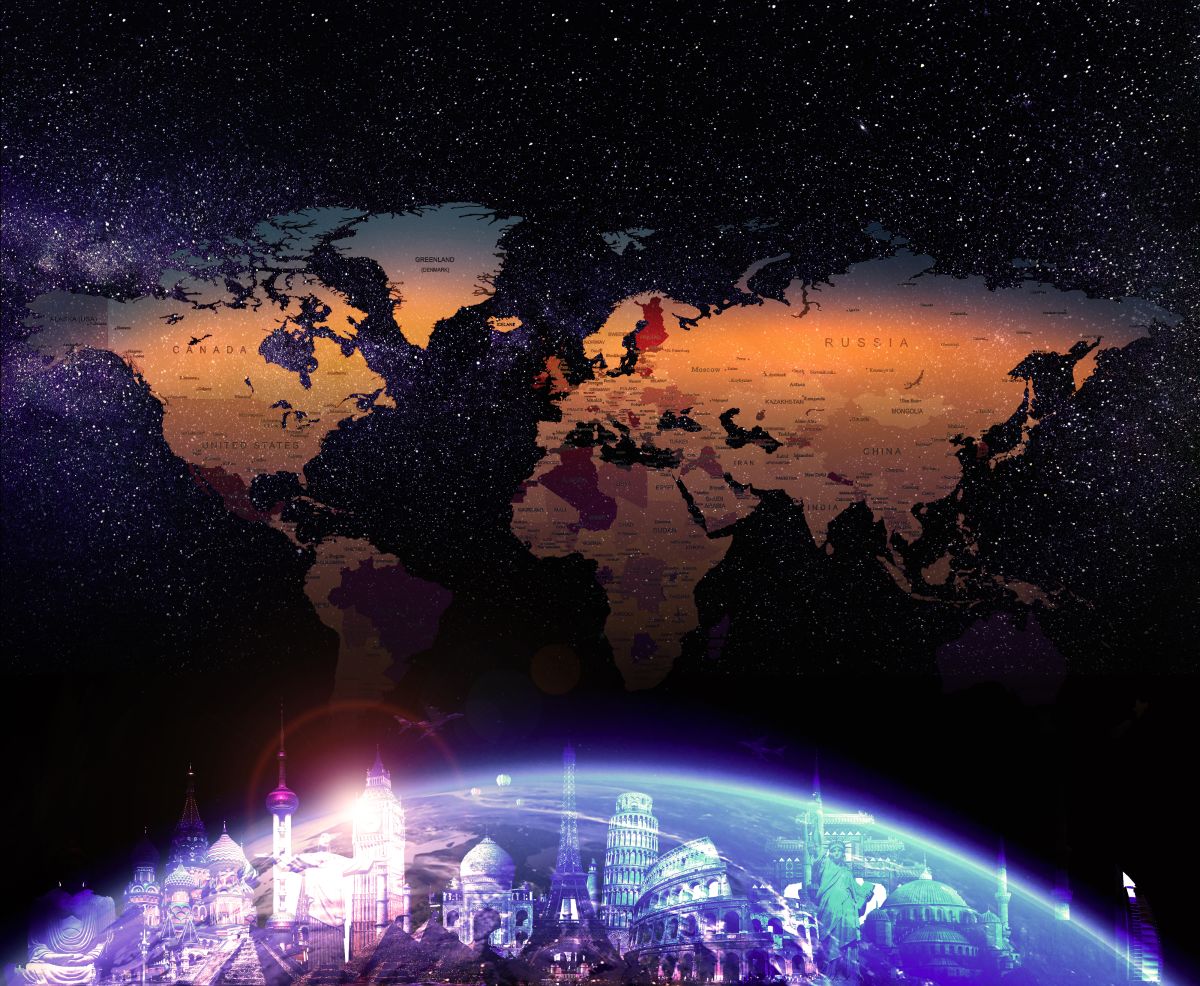 Galaxy World Map – Pineapple Licensing