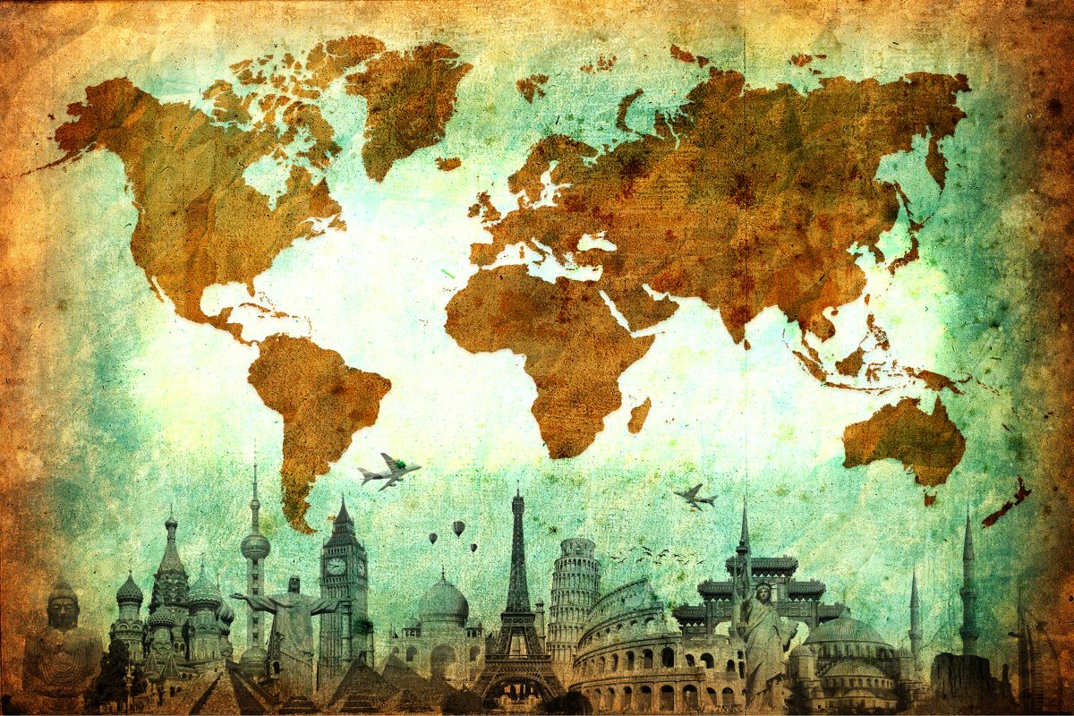 Stained World Map – Pineapple Licensing