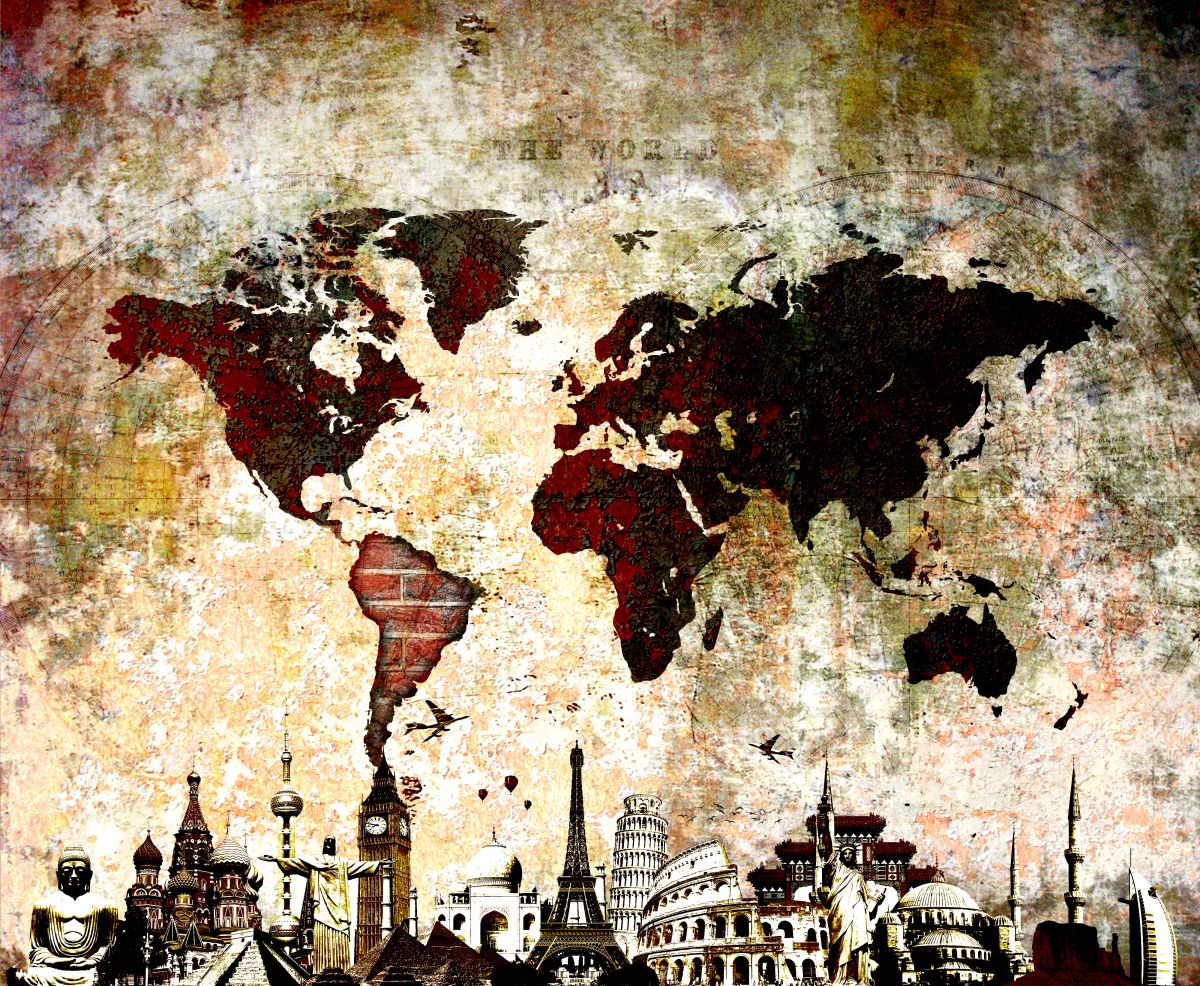 Brick World Map – Pineapple Licensing