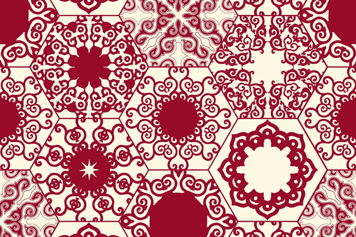 Red Hexagon Patterns – Pineapple Licensing