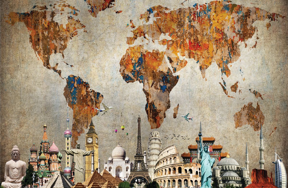 Rusty World Map – Pineapple Licensing