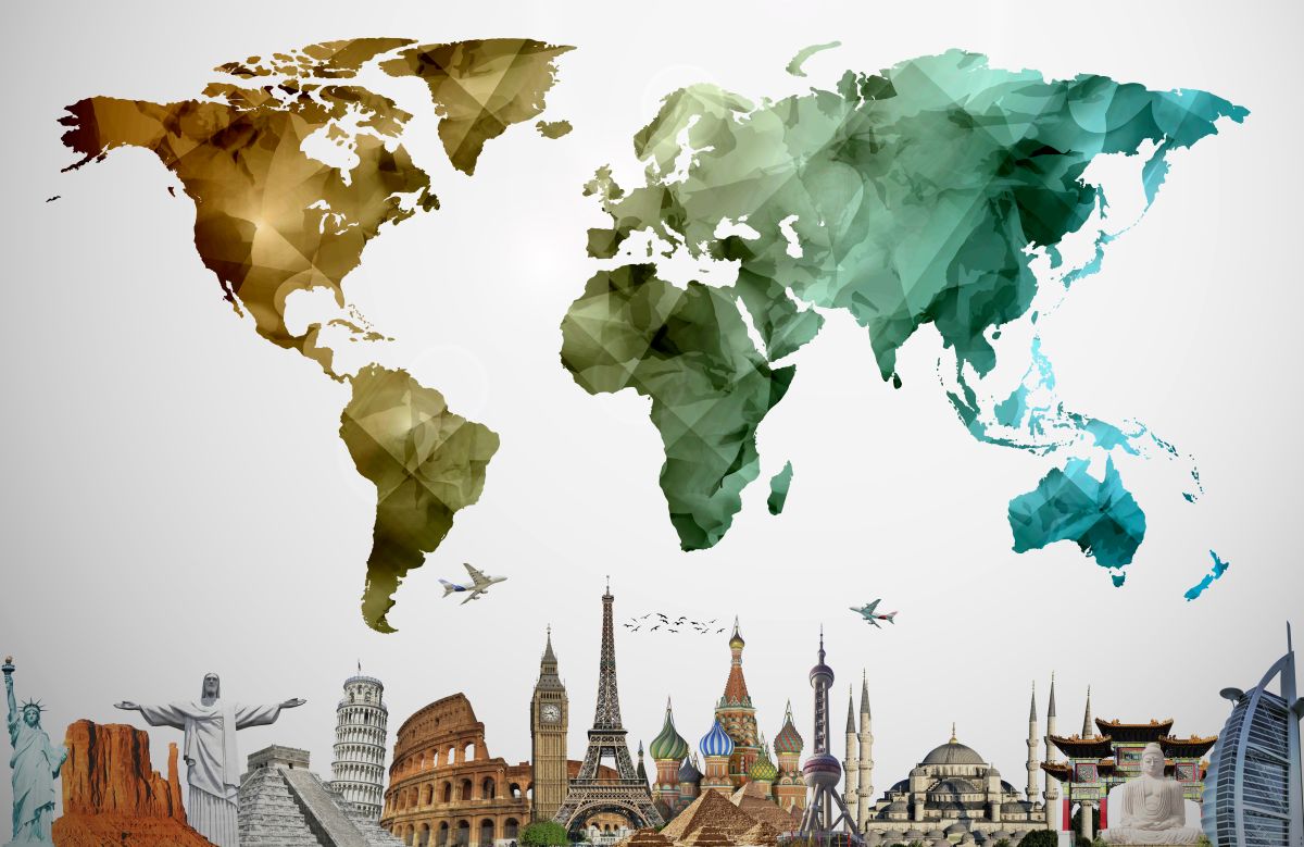 Abstract World Map – Pineapple Licensing