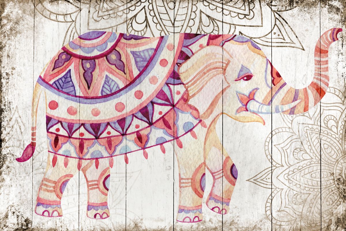 Wooden Mandala Elephant – Pineapple Licensing
