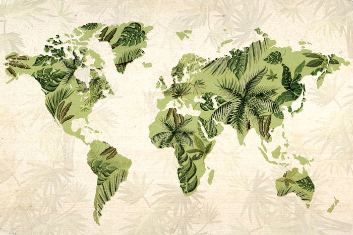 Tropical Summer World Map – Pineapple Licensing