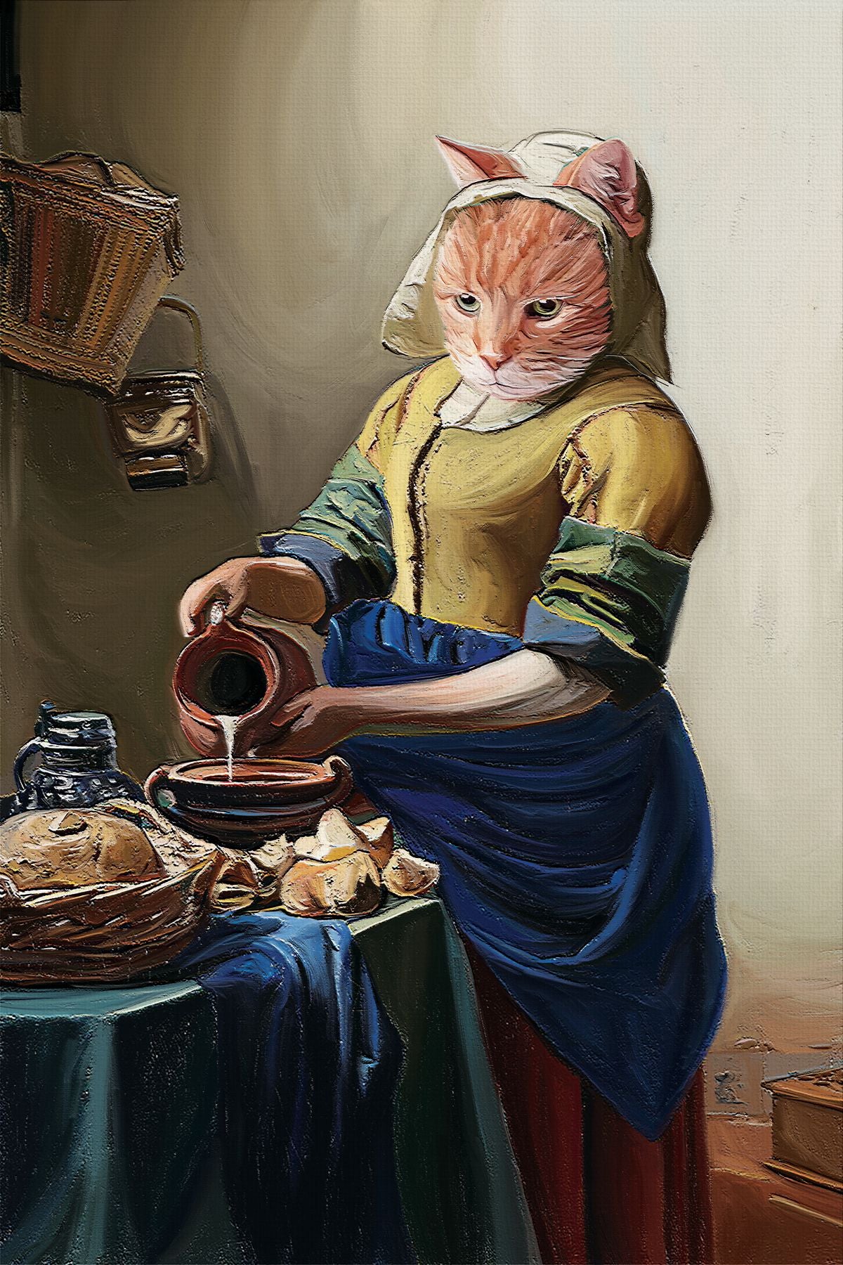 Vermeer Inspired Milkmaid Cat – Pineapple Licensing