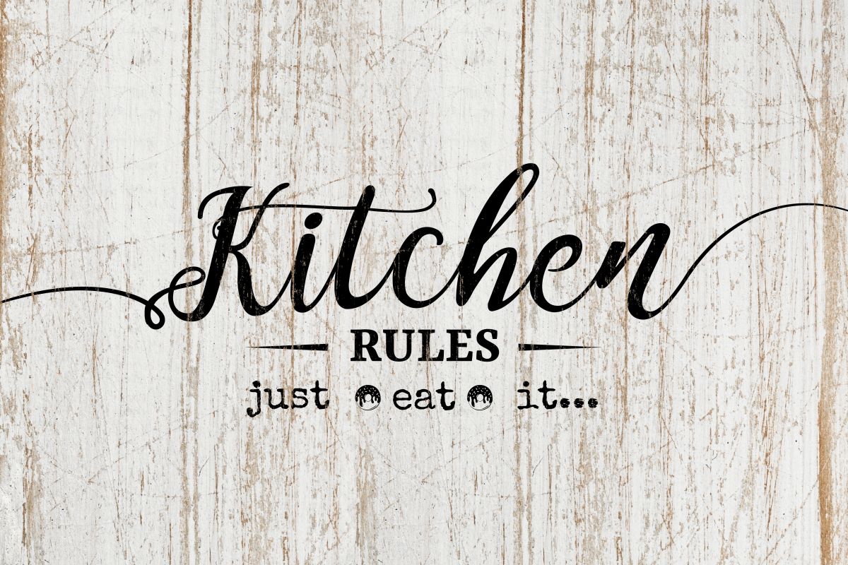 Kitchen Rules Sign – Pineapple Licensing