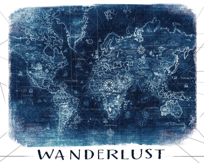 Ancient Wanderlust World Map – Pineapple Licensing
