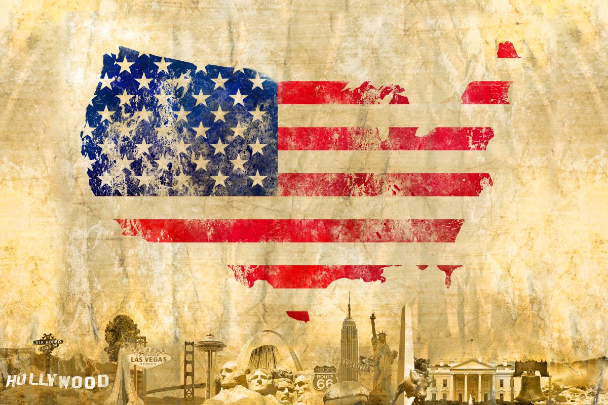 Antique USA Map – Pineapple Licensing