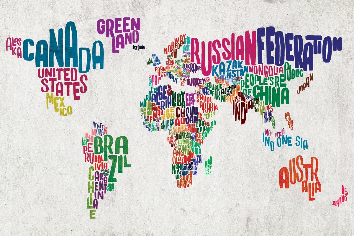 Countries Of The World Map – Pineapple Licensing