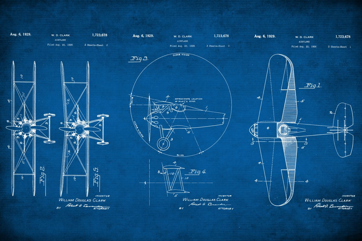 Airplane Blueprint – Pineapple Licensing