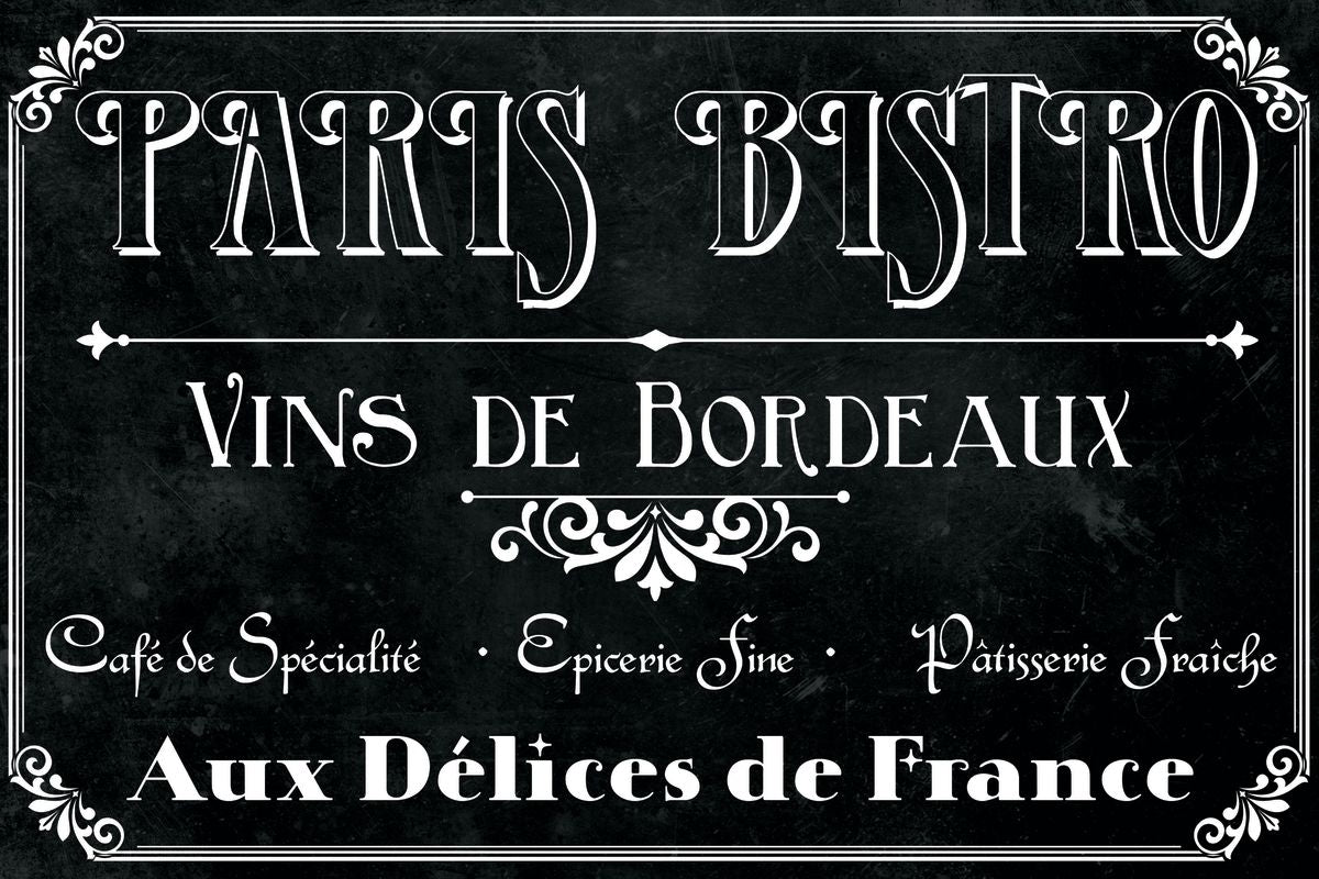 Paris Bistro Sign – Pineapple Licensing