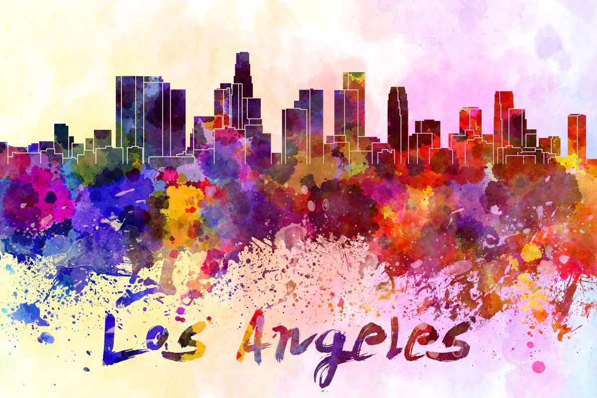 Los Angeles Skyline Colors – Pineapple Licensing