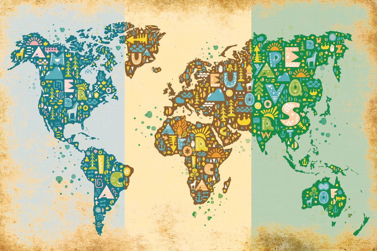 Tribal Continental Map – Pineapple Licensing