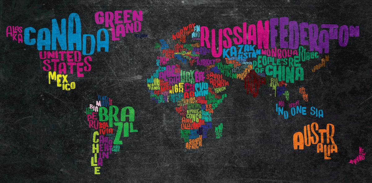 Colorful Word Map – Pineapple Licensing